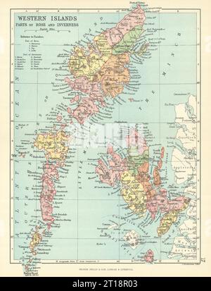 'Western Islands'. Ross-shire & Inverness-shire. Parishes. BARTHOLOMEW ...