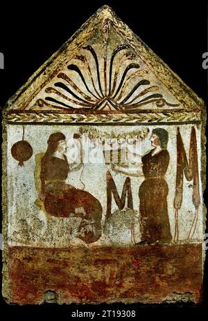 Lucanian fresco tomb, The ruins of Paestum are famous for their three ...