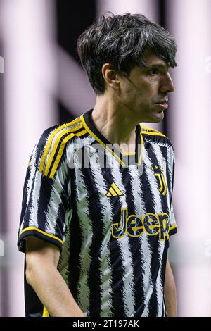 Bugo looks on during the 'Together, a Black & White Show', an event ...