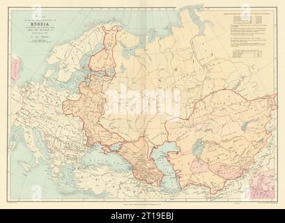 Russian acquisitions in Europe & Central Asia since 1689. STANFORD 1896 ...