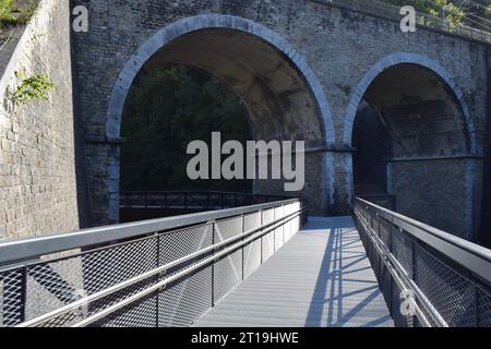 tall arch bridge in the aRdennes Stock Photo - Alamy