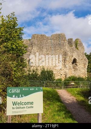 Ruins of St Johns Castle, Undergoing Renovation, Basingstoke Canal ...
