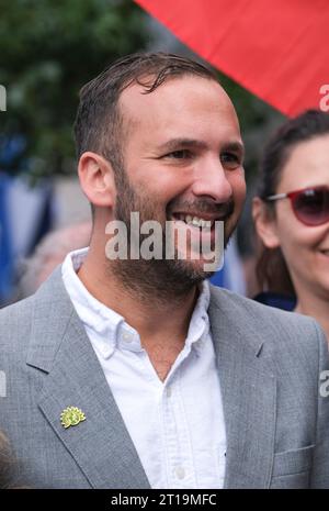 Green Party leader Zack Polanski speaking during the Green Party ...