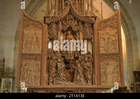 Marienaltar von Tilman Riemenschneider, Herrgottskirche, Creglingen ...