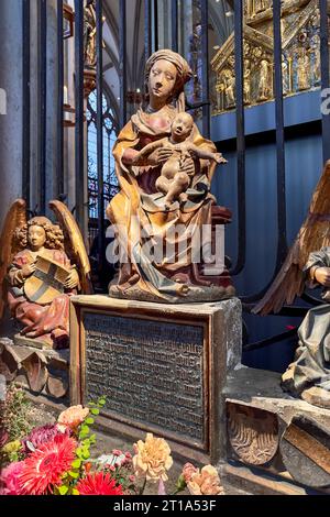 Cologne, Germany - September 22, 2023; Statue of virgin mary, Mother of ...