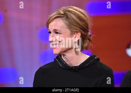 EDITORIAL USE ONLY Laura Linney during filming for the Graham Norton ...