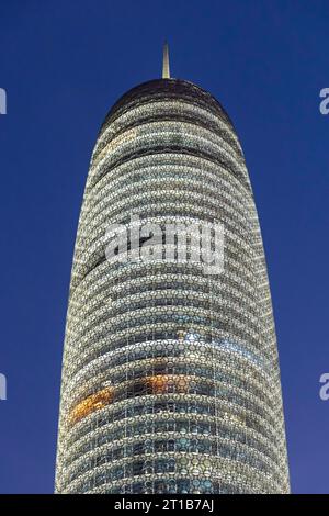 Burj Qatar, Doha Tower, Doha, Qatar. Architect: Ateliers Jean Nouvel ...