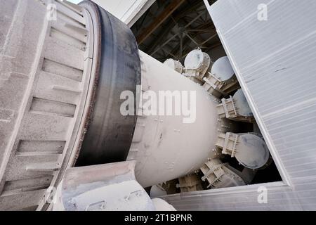 Contemporary limestone plant with operating equipment Stock Photo - Alamy