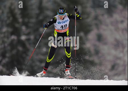 Marion Buillet (FRA) in action at the sprint qualification of the FIS ...