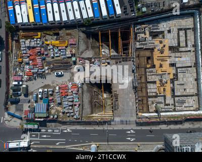 Aerial view of Sanxia District in New Taipei City, Taiwan. National ...
