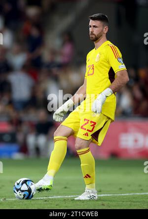 Unai Simon of Spain during the UEFA Euro 2024 match between Germany and ...