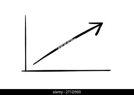Doodle Graph going Up Stock Photo - Alamy