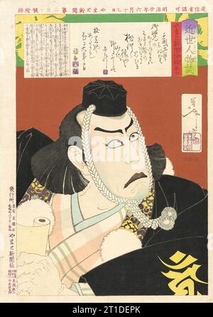 Actor as Musashibo Benkei in Kanjincho, 1879. From News from the Kabuki ...