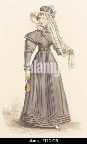 Fashion Plate (Walking Dress), 1824 Stock Photo - Alamy