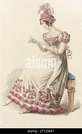 Fashion Plate (Evening Dress), 1822 Stock Photo - Alamy