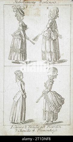 Illustration for 'Coiffures and Fashion'. Daniel Nikolaus Chodowiecki ...