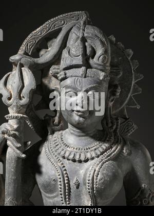 The Androgynous Form of Shiva and Parvati (Ardhanarishvara), 11th ...