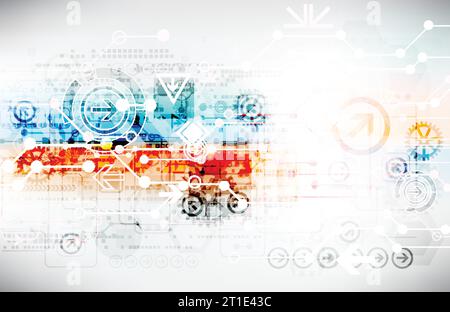 Color design layout. Structure schematically, project tech modeling ...