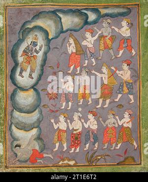 Death of Krishna Stock Photo - Alamy