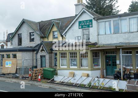 Amulree Hotel under refurbishment, Amulree, Perthshire, Scotland Stock ...