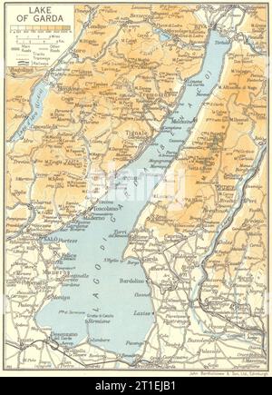 Map of Lake Garda Stock Photo - Alamy