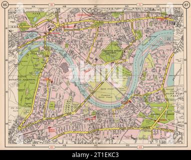 SW LONDON. Chiswick Gunnerbsury Kew Mortlake Barnes North Sheen 1948 ...