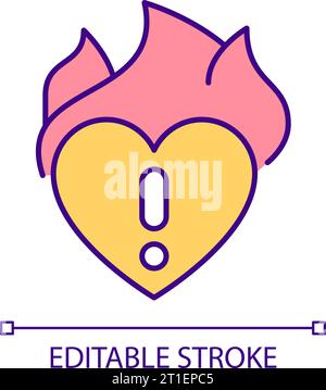 2D thin linear colorful simple reactivity icon Stock Vector Image & Art - Alamy