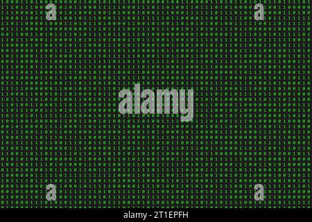 hacker screensaver with a binary code on the background of a ...