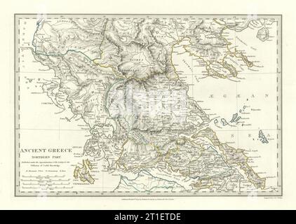 ANCIENT GREECE. Epirus Euboea Aetolia Thessalia Macedonia. SDUK 1845 ...