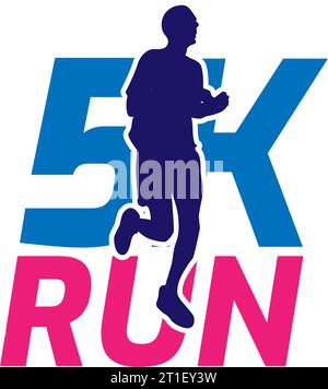 Logo Design for 5K fun run event in vector Stock Vector Image & Art - Alamy