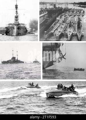 Collage of naval operations in the First World War Stock Photo - Alamy