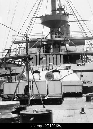 Majestic Class Battleships- HMS Mars View of 'A' turret and bridge ...