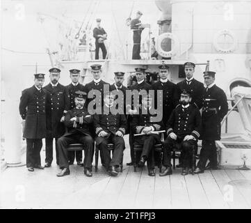 The Royal Navy 1899 - 1902 Captain Scott's ship HMS DISCOVERY in Simons ...