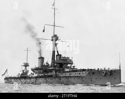 British Battleships of the First World War HMS BELLEROPHON, 1911 Stock ...