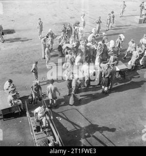 Released British Prisoners of War and Civilian Internees in Rangoon ...