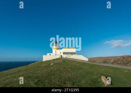Historical Stoer lighthouse Raffin Lairg Scotland north of Lochinver ...