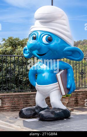 JUZCAR, SPAIN - OCTOBER 6, 2023: Visiting of blue Smurfs Village in ...