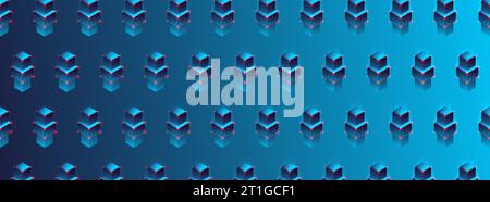Isometric technology towers simple pattern Stock Vector Image & Art - Alamy
