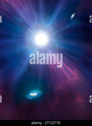 Artwork of a Fast Blue Optical Transient Stock Photo - Alamy