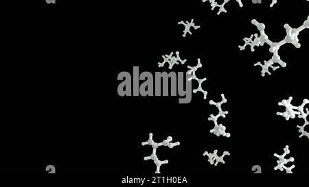 Sodium glutamate (umami flavor), molecular model. Atoms are represented ...
