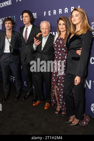 ADAM DRIVER and GABRIEL LEONE in FERRARI (2023), directed by MICHAEL ...