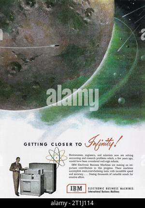 1950s USA IBM Magazine Advert Stock Photo - Alamy