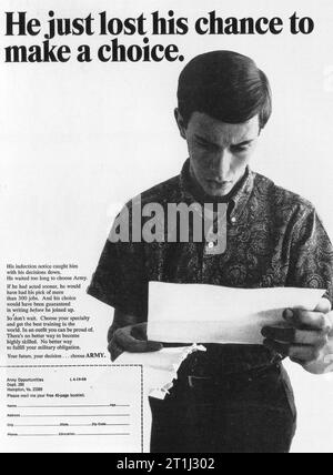1960s USA Army Magazine Advert Stock Photo - Alamy