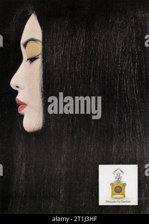 Perfume advertisement for Guerlain Mitsouko Stock Photo - Alamy