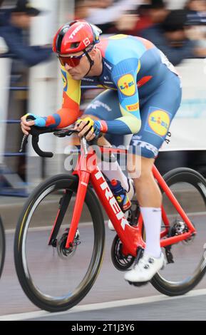 Belgian Edward Theuns of Lidl-Trek pictured in action during the ...