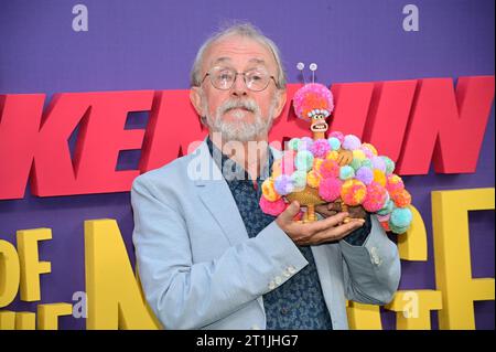 Peter Lord and Chicken character Babs, Chicken Run: Dawn of the Nugget ...