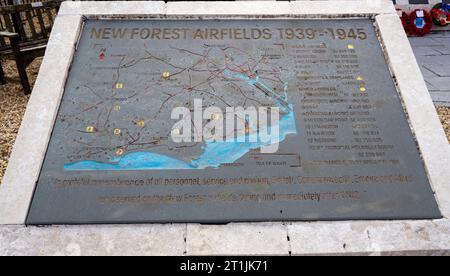 New Forest Airfields Memorial, Holmsley, Bransgore, New Forest ...