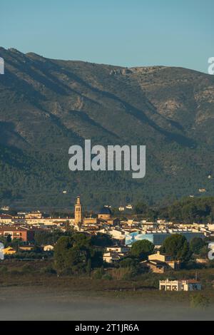 The town of Jalon, known as Xalo, Costa Blanca, Alicante, Spain Stock ...