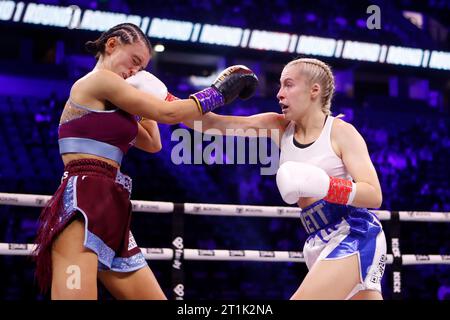 Astrid Wett (right) and Alexia Grace in action during their Misfits ...