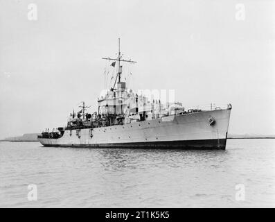 HMS Nene, British Frigate. July 1943 Stock Photo - Alamy